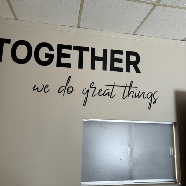 Teamwork Makes the Dream Work Wall Decal – Teamwork Wall Art ...