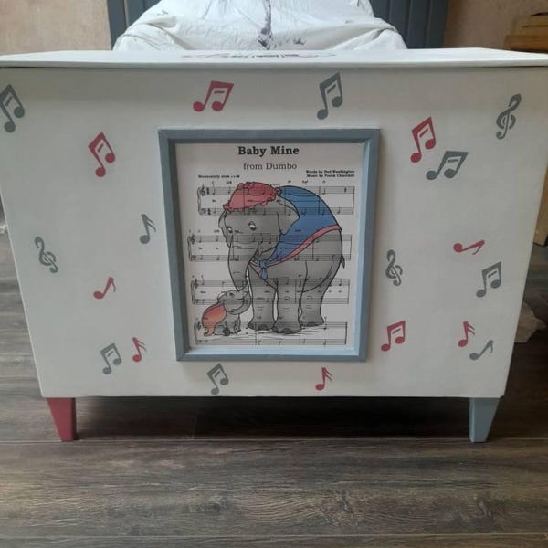 Dumbo and Mom Poster Baby Mine Music Sheet High School Musical Art ...