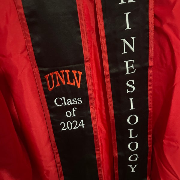 Custom Embroidery Graduation Stole Custom Personalized Stole Custom ...