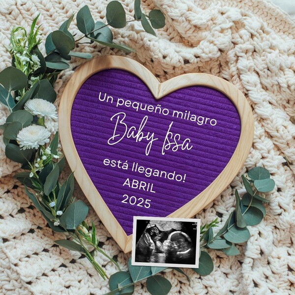 Rainbow Baby Digital Pregnancy Announcement - Gender Neutral Template ...