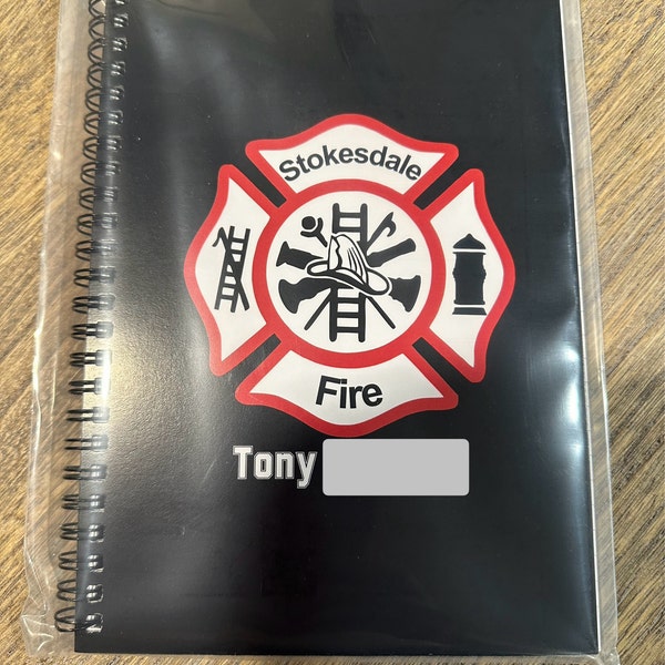 Personalized Firefighter Journal, Fire Academy Graduation Gift, Custom ...