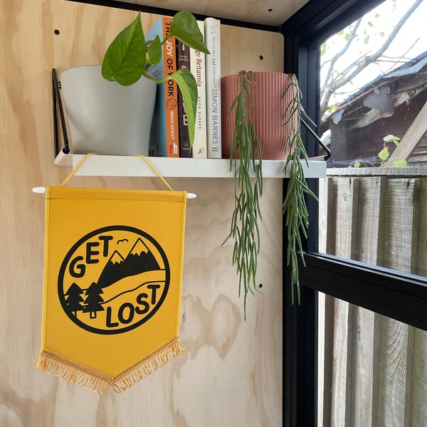 Get Lost Pennant Flag Adventure Wall Hanging - Etsy UK