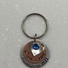 Personalized Hand Stamped Keychain. Pregnancy Announcement. - Etsy