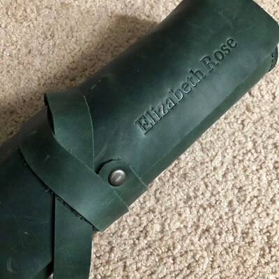 Leather Roll, Artist Roll, Leather Pencil Roll, Leather Pencil Case ...