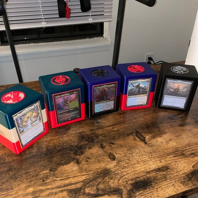 MTG EDH Commander Deck Box W/ Toploader Slot for Stanley Tool Box ...