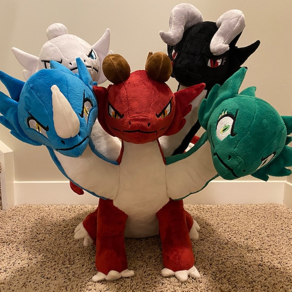 Hydra and Dragon Plush Sewing Pattern .pdf Tutorial Monster Creature ...