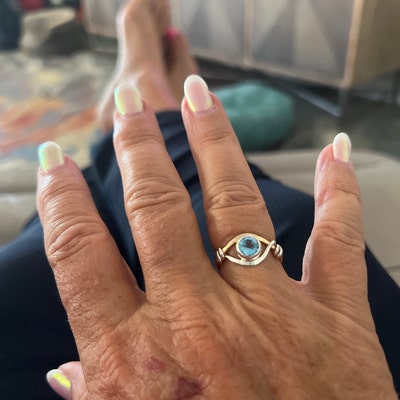 Enhanced Gold Surf & Sand Ring by Ron Vick Jewelry Handcrafted 14K ...