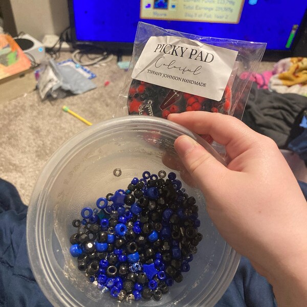 Large Bead Color Pick Pad - Fidget Pick Toy - Pick Pad - Pick, Peel ...