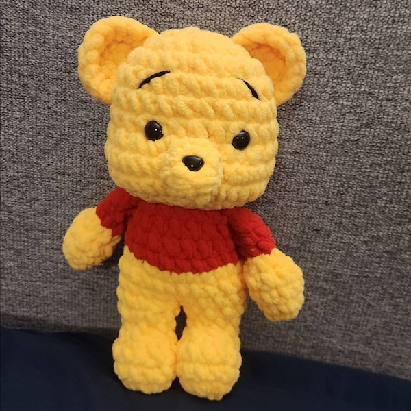 Low-sew PDF Winnie Pooh Crochet Pattern / Amigurumi Crochet Pattern ...