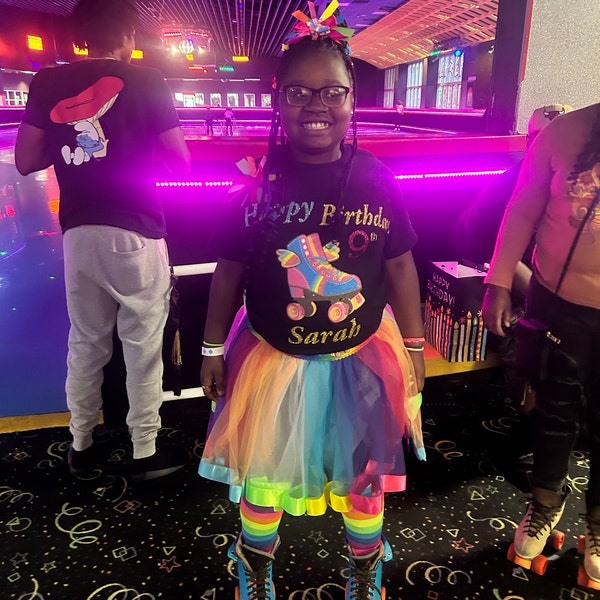 Girls 9th Birthday Shirt Rainbow Tutu Rainbow Hair Bow Rainbow Socks ...