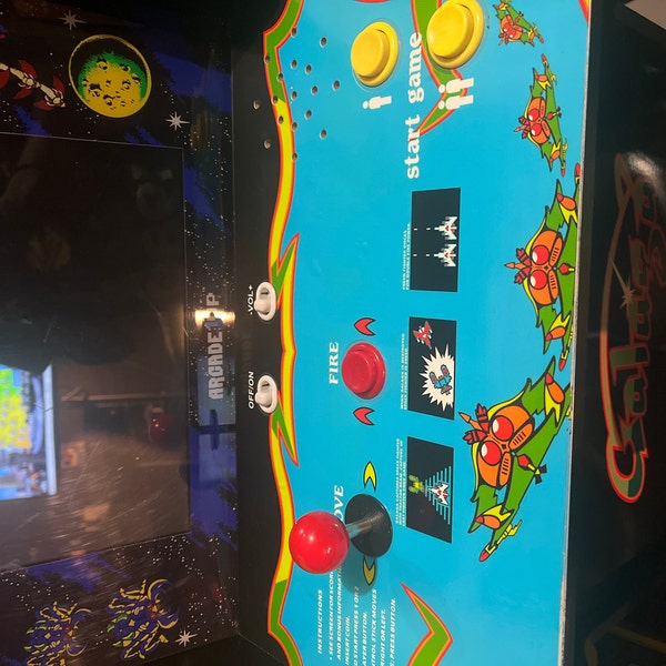 Arcade 1up Cabinet Galaga CPO Overlay Deck Protector Sticker Decal - Etsy