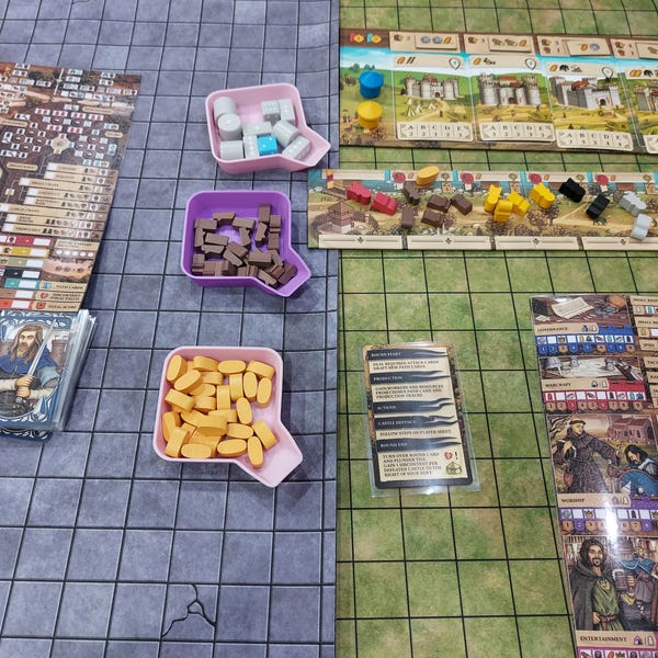 Grey Dungeon Tile Play Mat W/ 1" Grid / Gripmat Perfect for D&D ...