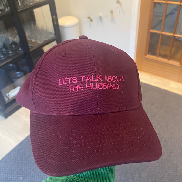 Personalised Slogan Baseball Cap - Custom Embroidered Text - Unisex Hat ...