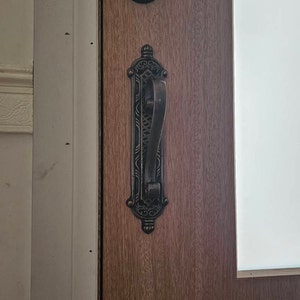 Pair Main Entry Door Pull SUN FLOWER Handles, Door Handle, Flower ...