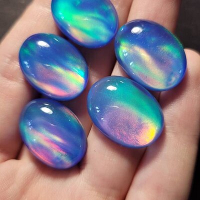 Beautiful Doublet Glass Stone Size 11x39.50x6 MM Amazing Smooth ...