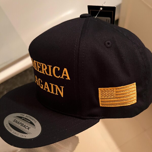 Freedom Hat Charlie Kirk Signature USA Flag Embroidered MAGA Baseball ...