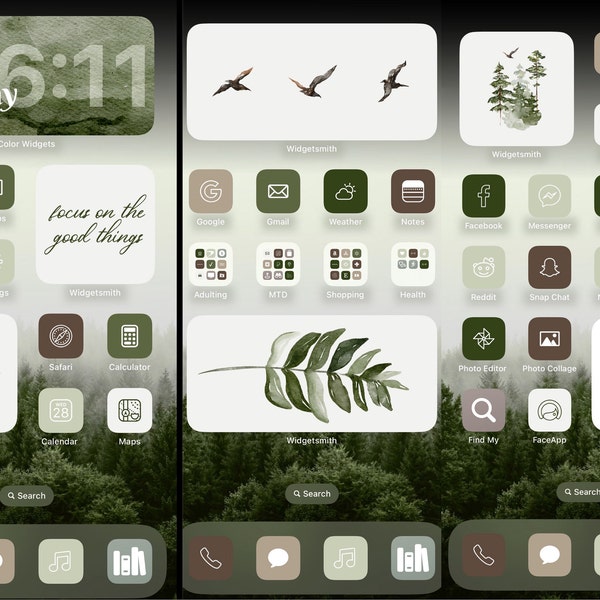 Forest Icon Set, 3000 Icons With Bonus Wallpapers and Widgets, 500 ...