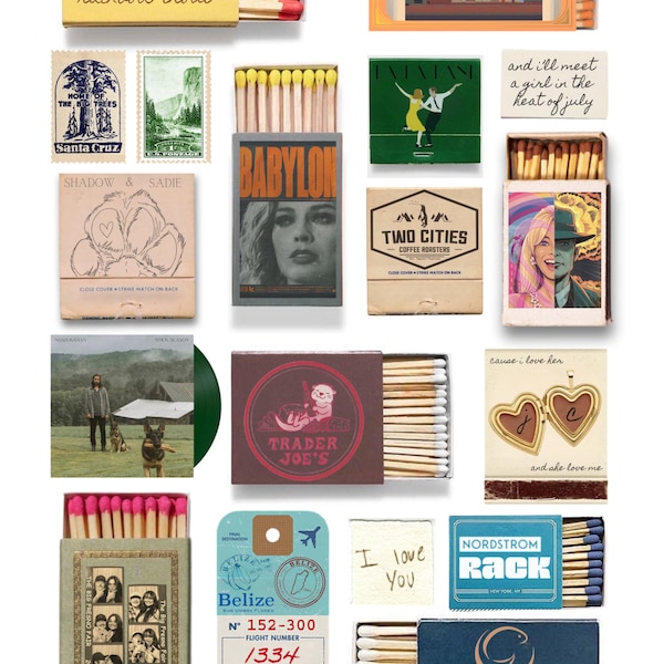Matchbook Poster Art Template | Digital Download | THE ORIGINAL - Etsy