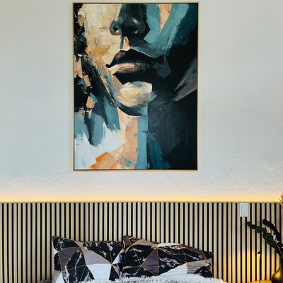 Woman Face Artwork Faceless Portrait Painting Original Woman Face ...