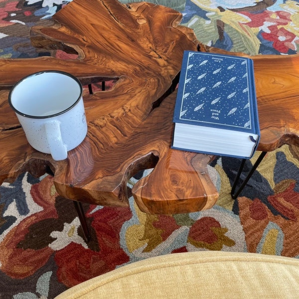 Root Table Solid Coffee Table Teak Wood Side Table Root Wood - Etsy