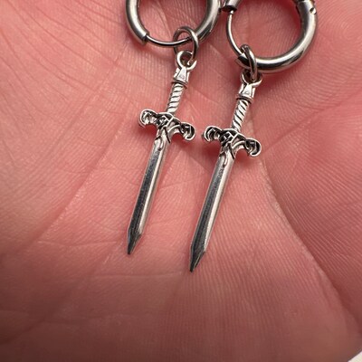 Gothic Upside Down Cross Pendant Necklace Silver Gothic Statement ...