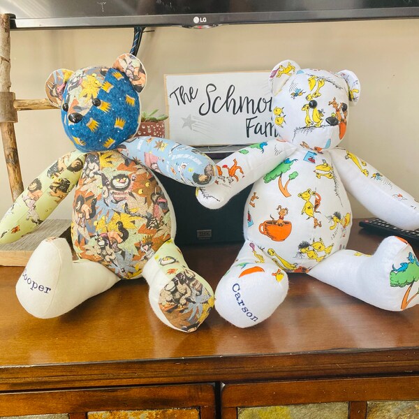 Peter Pan Characters Teddy Bear, Novelty Stuffed Animal, Handmade One ...