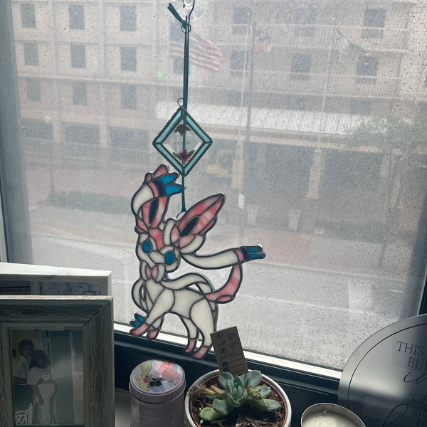 Stained Glass Cubone Inspired Suncatcher - Etsy