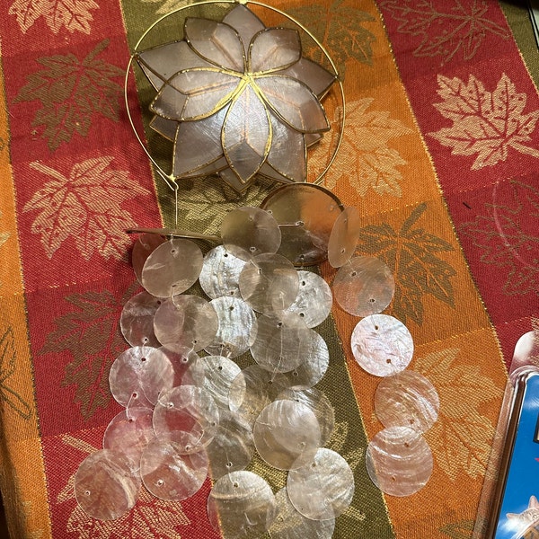 Traditional Philippine Capiz Mini Parol Star Flower Lantern, High ...