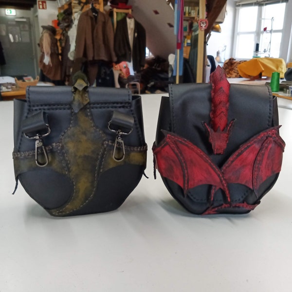PDF & DXF Leather Dragon Hunter Bag PDF Pattern - Etsy