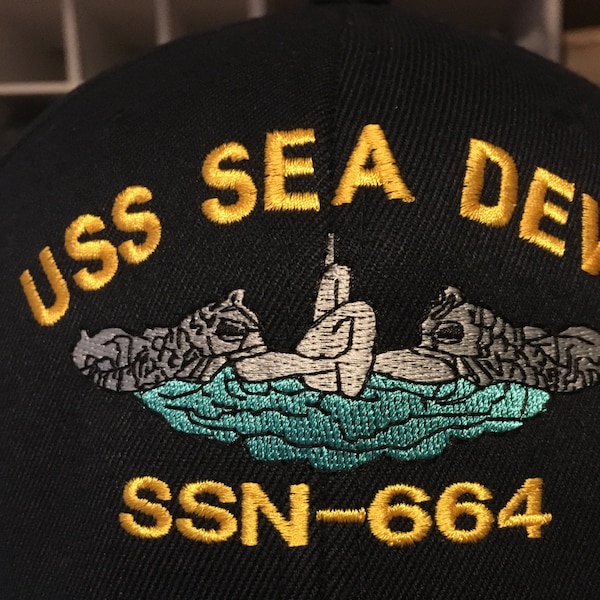 Navy Submarine Command Hat, Flexfit Ball Cap, Boat Hat, Enlisted ...