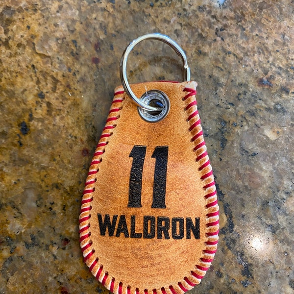 Seasoned Laser Engraved Handmade Baseball Keychains-personalized - Etsy
