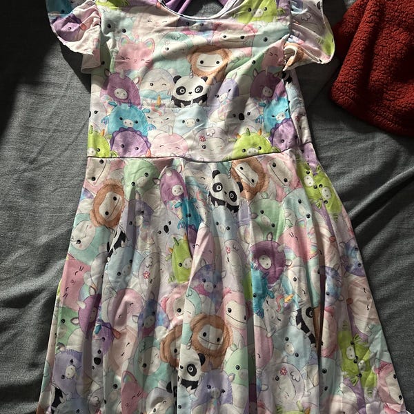 Squishmallow Bow Back Twirl Dress - Etsy