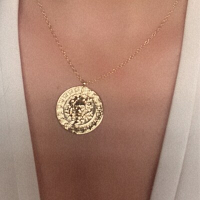 Round Gold Bar Toggle Necklace. 14K Gold Filled Satellite Chain Toggle ...