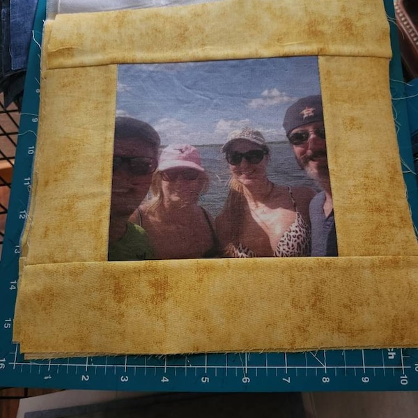 Cotton Fabric Panels for Quilting - Custom Photo Quilt Squares - Print ...