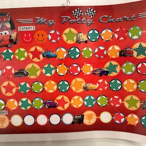 Cars Printable Potty Training Chart - Etsy