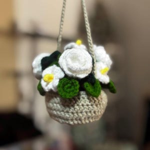 Plant Crochet Pattern, Car Hanging Plant Crochet Pattern, Crochet ...