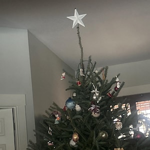 Vintage Style Galvanized Painted Rustic Metal Star Christmas Tree ...