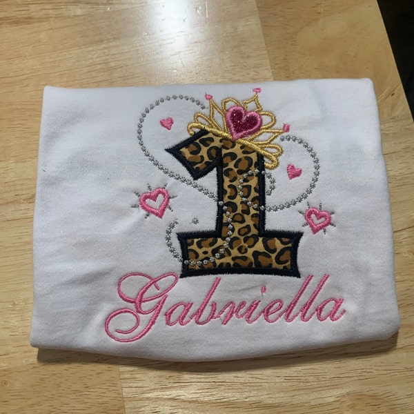 Princess Tiara + Pearls #1 Applique Machine Embroidery Design Birthday ...