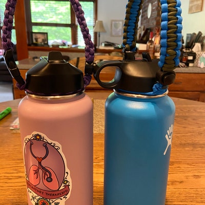 Flask Handle Wide Mouth WITH RIM Water Bottle Holder, Water Flask ...