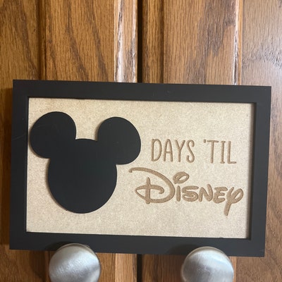 Days til Disney Countdown Sign - Etsy