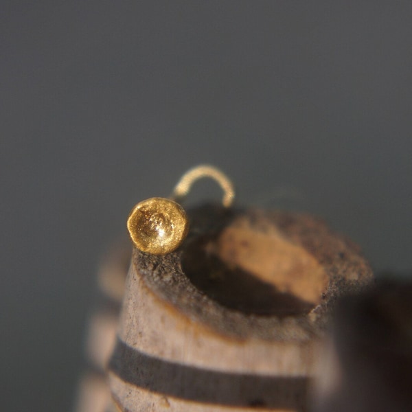 24K Gold Nose Studs -3 Mm 24k Gold Nose Jewelry -solid Gold Nose ...