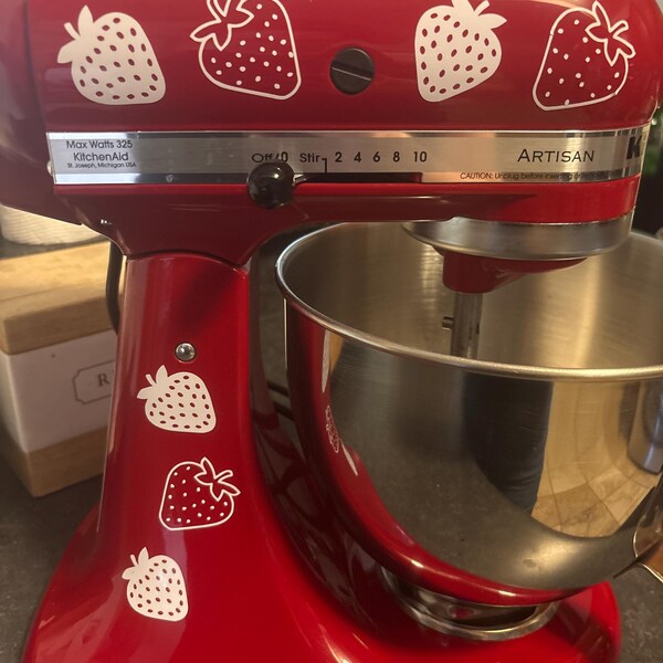 Mushroom Vinyl Decal Set/floral Permanent Vinyl Stand Mixer Decal/mushroom Mixer Decal Set ...