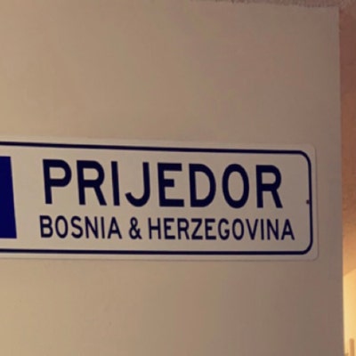 Bosnia & Herzegovina Flag Sign, Bosnia Herzegovina Souvenir, Bosnia ...