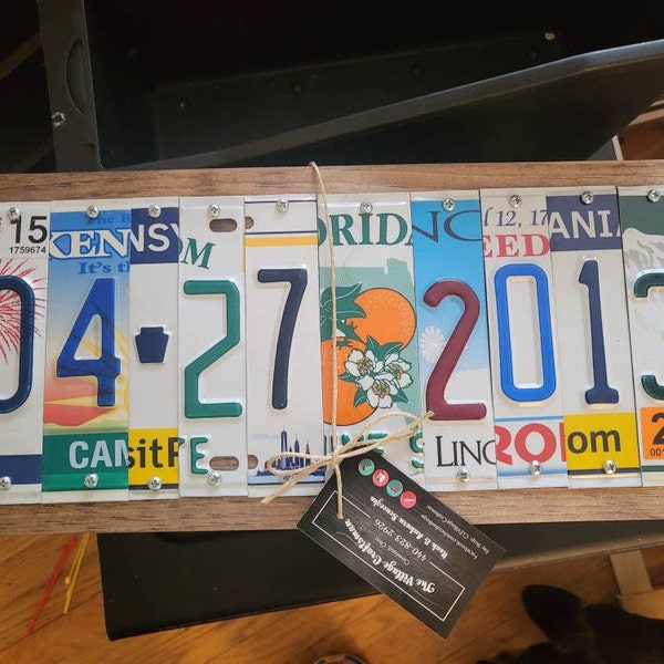 Custom License Plate Signs, Personalized Gift From License Plates ...