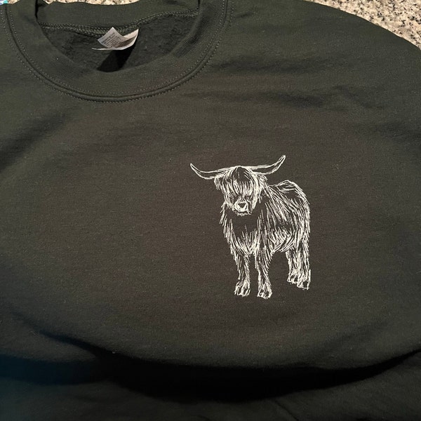 Highland Cow Sweatshirt Cow Shirt Cow Sweater Cow Sweatshirt Cow Gifts ...