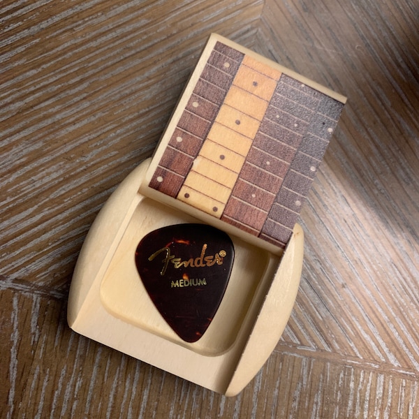 Guitar Pick Box - Fret Board Design - Etsy
