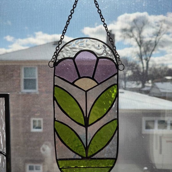 Botanical Stained Glass Pattern, Stained Glass Patterns, Digital ...