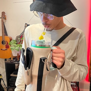 Techno & Tequila Unstructured Terry Cloth Bucket Hat Festival EDM ...