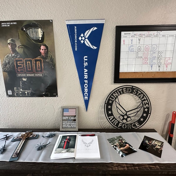 Military Party Sign, Leave Your Encouragement & Well Wishes, US ...