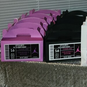 Digital Jordan Party Favor Box Label, Party Favors, Party Bags ...